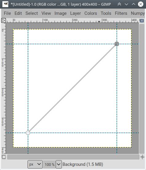 Alignment How Can I Draw A Customized Line In GIMP Graphic Design Stack Exchange