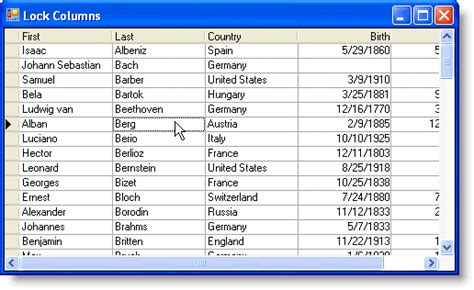 Restricting Editing In Specific Columns Componentone True Dbgrid For Winforms