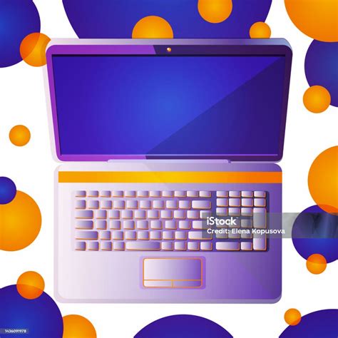 만화 스타일의 무선 기술 및 장비 개념 추상적인 흰색 배경에 노트북을 엽니 다 0명에 대한 스톡 벡터 아트 및 기타 이미지 0명 3차원 형태 공란 Istock