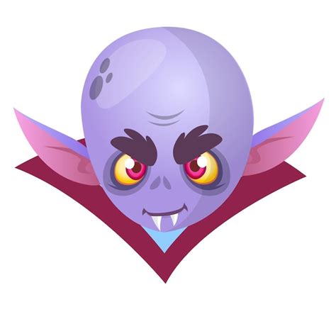 Premium Vector Cute Cartoon Vampire Smiling Vector Illustration