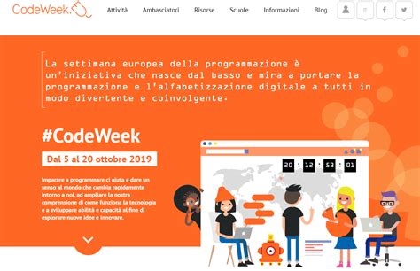 codeweek italia il coding è per tutti come la scuola