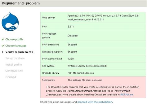 Error Message When Settings File Does Not Exist Should Be Hidden 753754