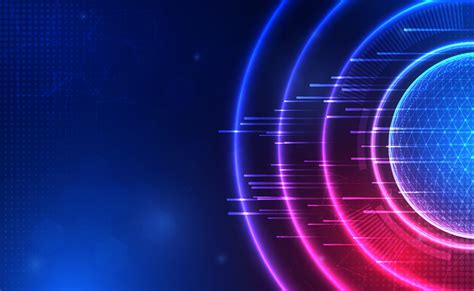 Digital Ai Big Data Technology Futuristic Blue Background Cyber Cloud