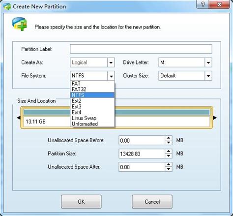 Create Partition Partition Software Help