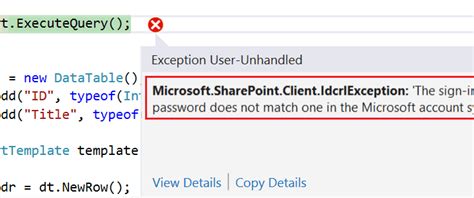 Solved Microsoftsharepointclientidcrlexception The Sign In Name