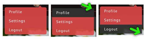 Html Border Radius For First And Last Items In Css Drop Down Menu Stack Overflow