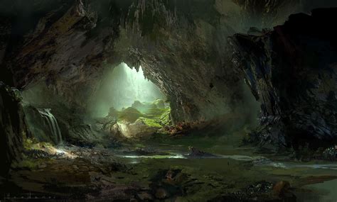 Cave 2 Heewann Kim Fantasy Landscape Environment Concept Art