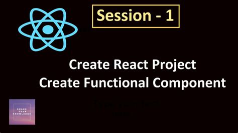React 1creating A Functional Component Youtube