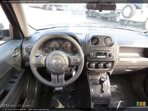 Dark Slate Gray Interior Dashboard For The 2014 Jeep Patriot Latitude