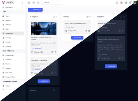 VRISTO Multipurpose Tailwind CSS Admin Template
