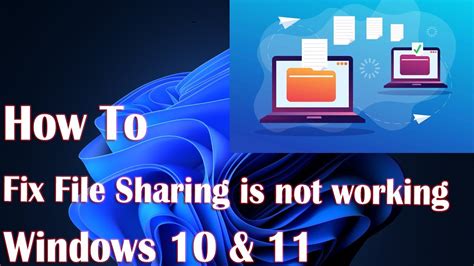 File Sharing Is Not Working In Windows 11 How To Fix Youtube
