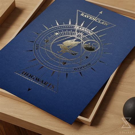 Harry Potter Ravenclaw House Foil Letterpress Poster Movie Time To