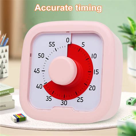 Visual Countdown Timer For Kitchen Meetings Silent Magnetic Timer Easy To Read Display 60 Minute
