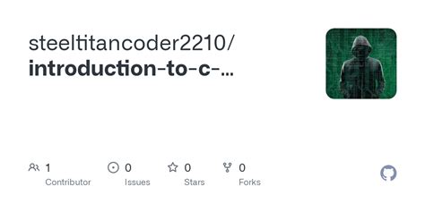 Github Steeltitancoder Introduction To C Programing