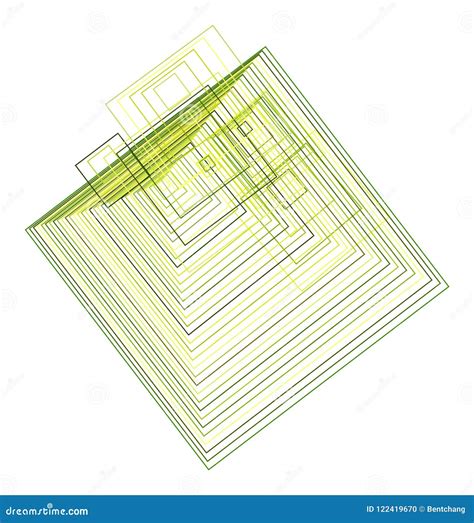 Artistic Square Rectangle Background Pattern Abstract Digital Color