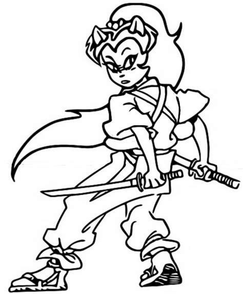 Kleurplaat Samurai Rabbit The Usagi Chronicles Chizu 5