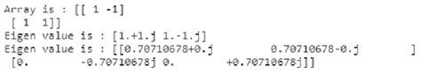 numpy eigenvalues functions and examples of numpy eigenvalues