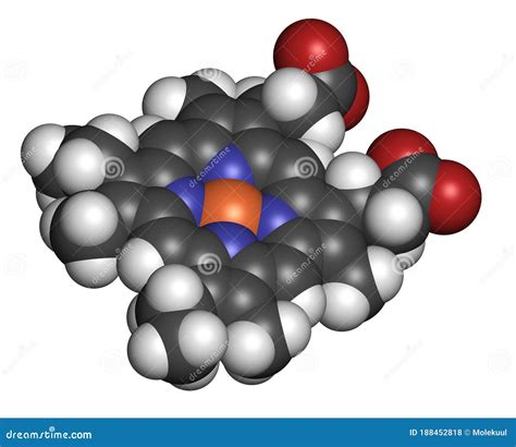 Heme B The Component Of Hemoglobin Royalty Free Stock Image