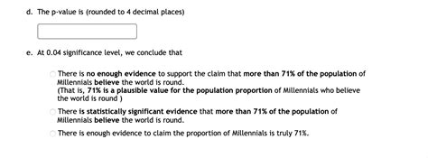 Solved Part 1 One Proportion Z Test In A Recent Article