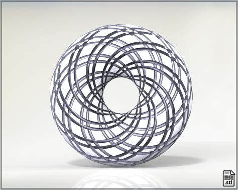 Stl File Rodin Coil Torus Stl 8 Inches Diameter Coil Itoroid Vortex Wave Field Generator 8