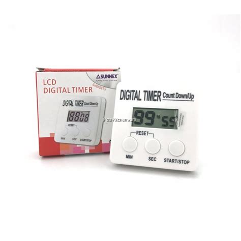 Sunnex LCD Digital Count Down Up Magnetic Kitchen Timer M9219DT