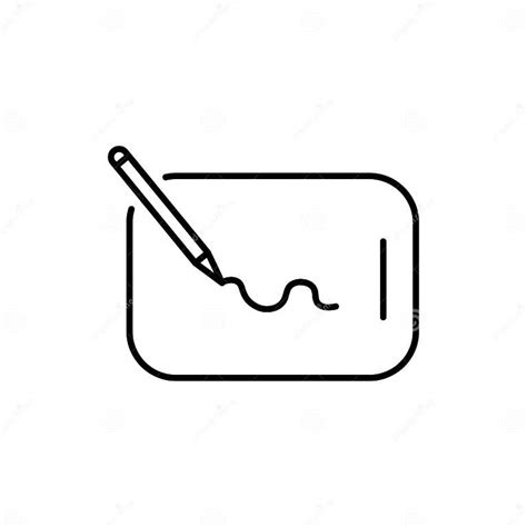 Graphic Tablet Icon From Electronic Devices Collection Thin Linear