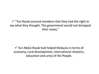Famous Personality Tun Abdul Razak Hussein Pptx