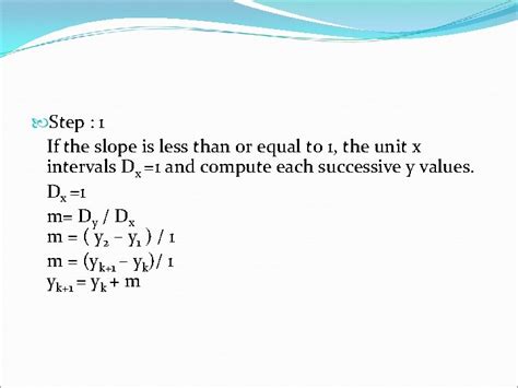 Dda Line Algorithm Computer Graphics Lecture3 Line Equation