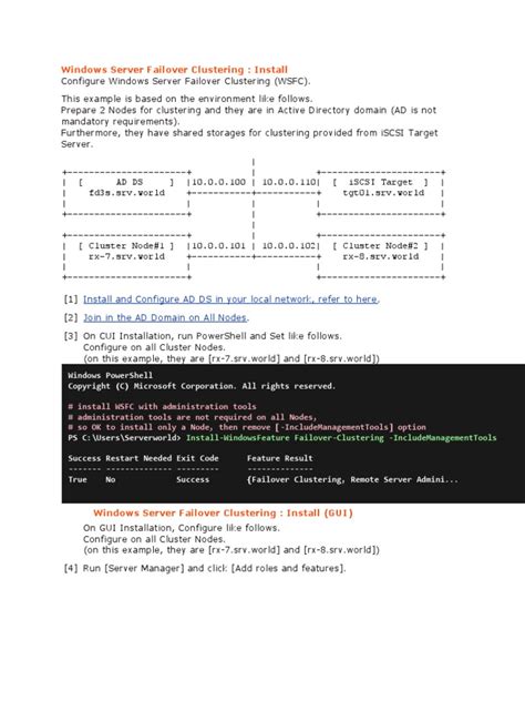 Windows Server Failover Clustering Pdf Computer Cluster Active