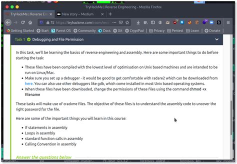 reverse engineering tryhackme room by mutawkkel abdulrhman medium