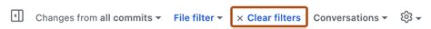 filtering files in a pull request github docs