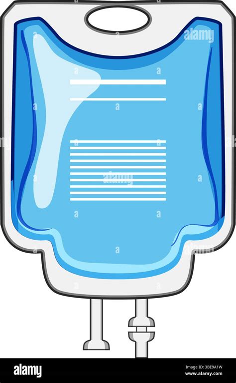 Solution Iv Fluid Bag Cartoon Vector Illustration Stock Vector Image