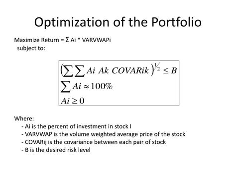 Ppt Quadratic Portfolio Management Variance Covariance Analysis Powerpoint Presentation Id