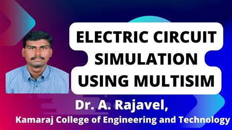 Electric Circuit Simulation Using Multisim Youtube