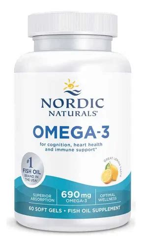 Nordic Naturals Suplemento De Omega 3 690 Mg De Omega 60 Cápsulas