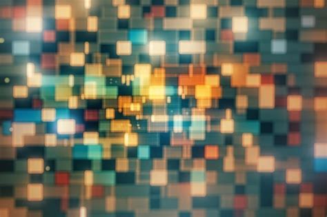 Premium Photo Censor Blur Effect Texture Abstract Digital Mosaic