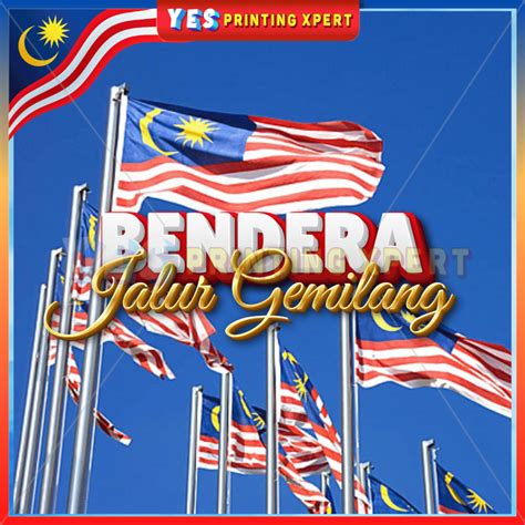 Sambutan Merdeka Bendera Jalur Gemilang 2x4 And 3x6 Bendera Malaysia