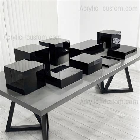 Custom Acrylic Risers White Acrylic Display Risers