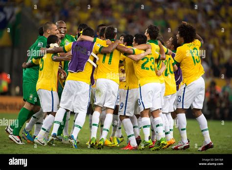 Rio De Janeiro Brazil 30th June 2013 Brazil Team Group Bra June