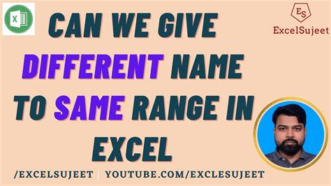 Can We Give Different Name To Same Range In Excel By Excelsujeet In