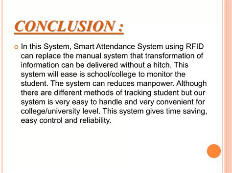 Smart Attendance System Using Rfid Pptx Internet Computing