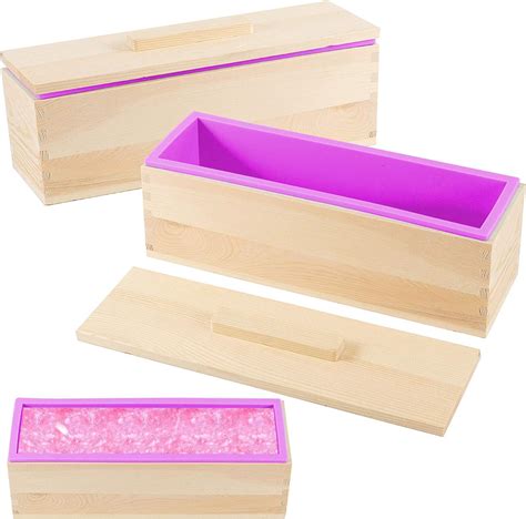 Keileoho 2 Pack Silicone Soap Mold 42oz Soap Loaf Mold