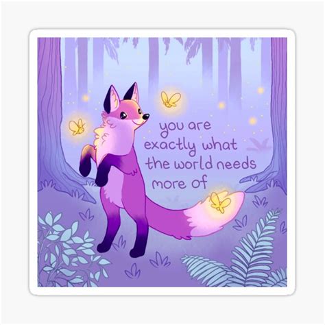 Kind Fox And Fireflies Dance Sticker For Sale By Thelatestkate
