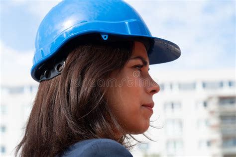 Lady Engineer Profile Portrait Stock Photo Image Of Occupation Architect 160465274