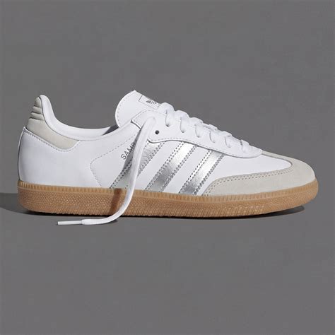 Lilac Blonde Adidas Samba White Silver Metallic Grey Womens Shop