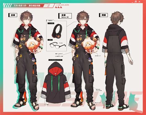 Amatsuki Vtuber Character Design Character Design References