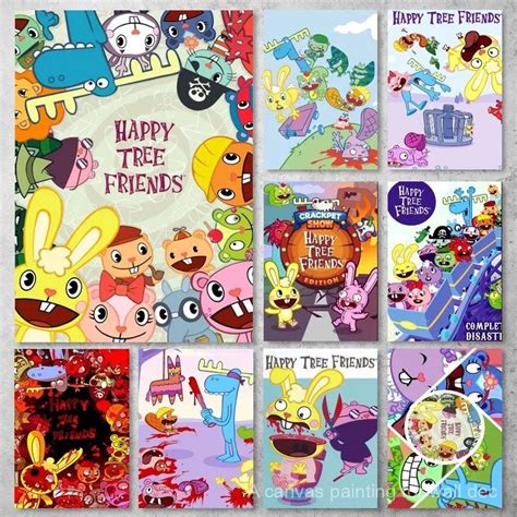 Happy Tree Friends Cartoon Poster Gallery Print Painting Wall Canvas
