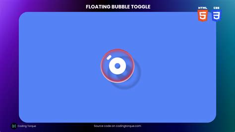 Floating Bubble Toggle Button Using Html And Css Coding Torque