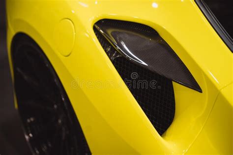 Carbon Aerodynamic Tuning Parts Cfrp Structure Stock Image Image Of Transportation Grey