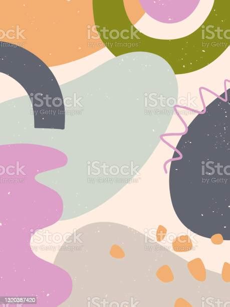 다양한 모양과 낙서가 있는 추상적인 현대 벡터 일러스트레이션 드로잉에 대한 스톡 벡터 아트 및 기타 이미지 드로잉 예술 추상적인 배경 Istock